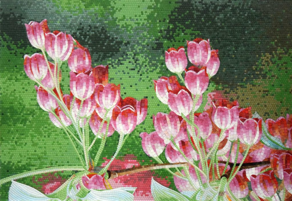 Flowers Mosaic Patterns Designs Kasia Polkowska Art: Mosaic Flower